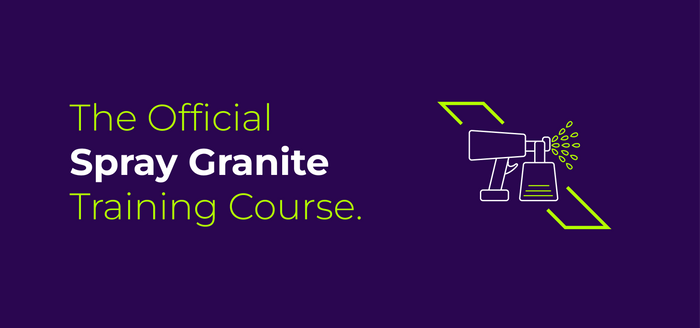 Become an approved spray granite installer