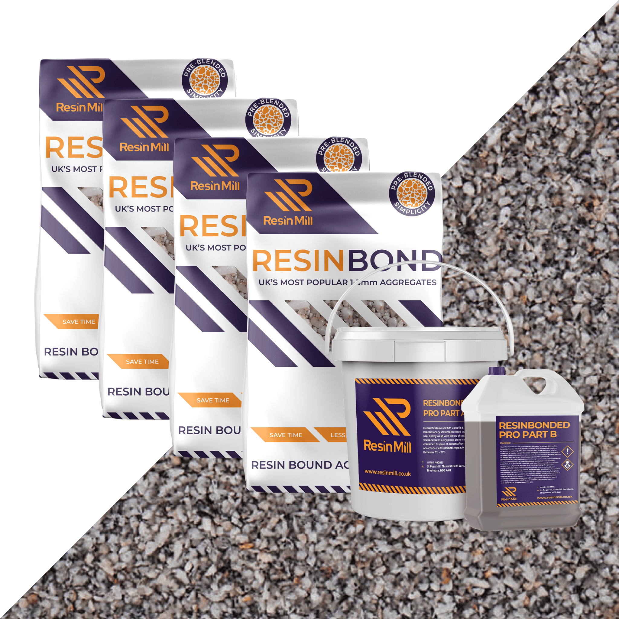 Silver Blue Resin Bonded PRO 1-3mm